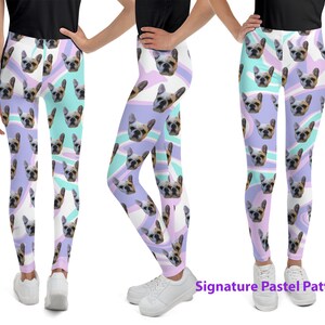 Custom Photo Kids Leggings Top Toddler Pants Dog Cat - Etsy