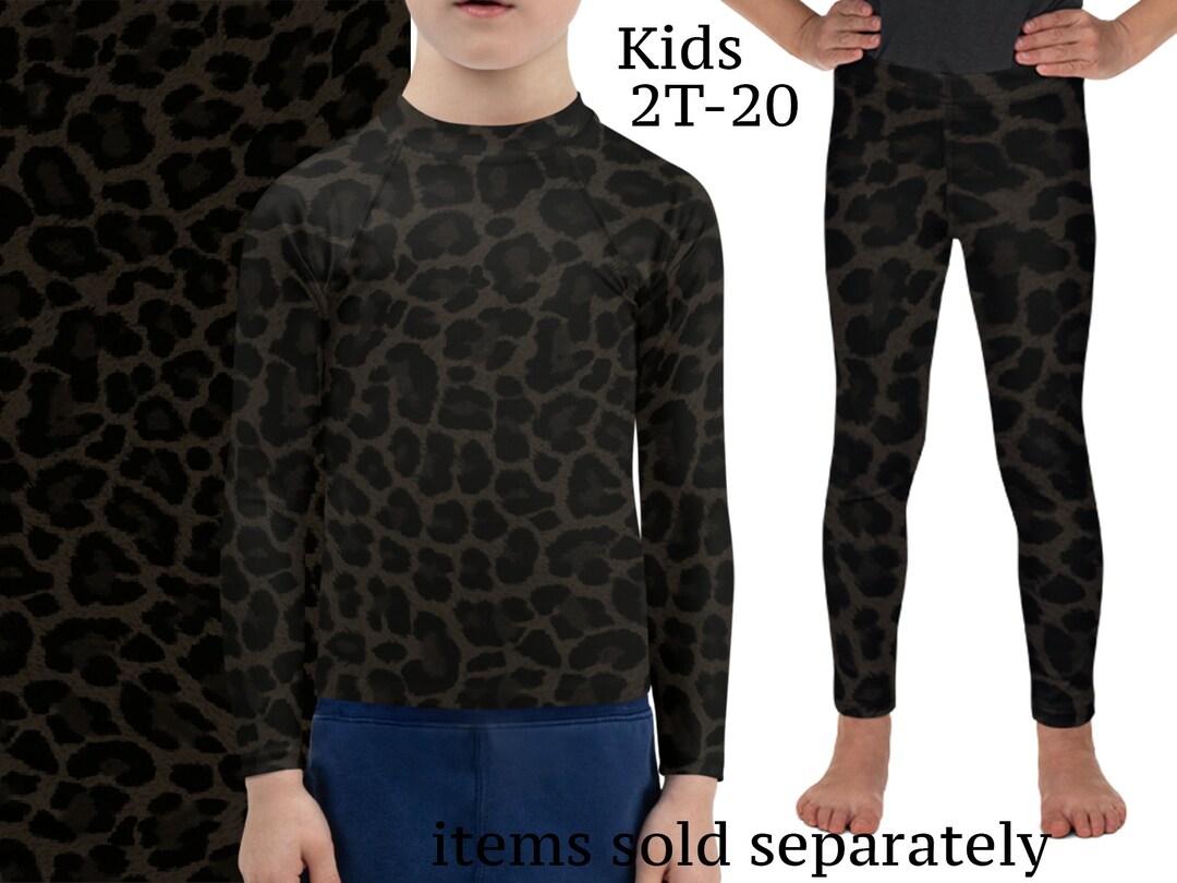Black Jaguar Leopard Print Kids Costume Panther Halloween Cheetah ...