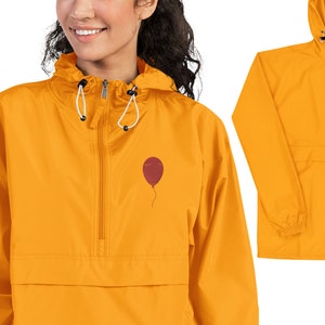 George Yellow Raincoat Red Balloon Embroidery Horror Movie Jacket ...