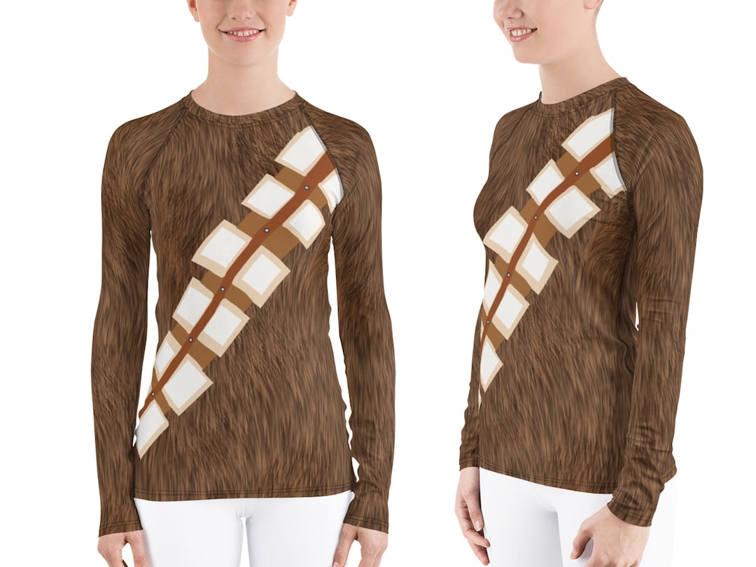 Chewbacca Rash Guard Shirt Women Athletic Chewie Cosplay Star Wars ...