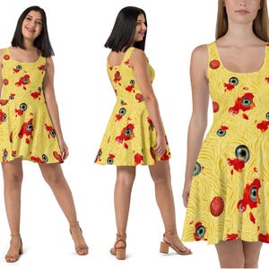 Spooky Spaghetti Halloween Dress Costume Woman Pasta Cosplay Spandex ...