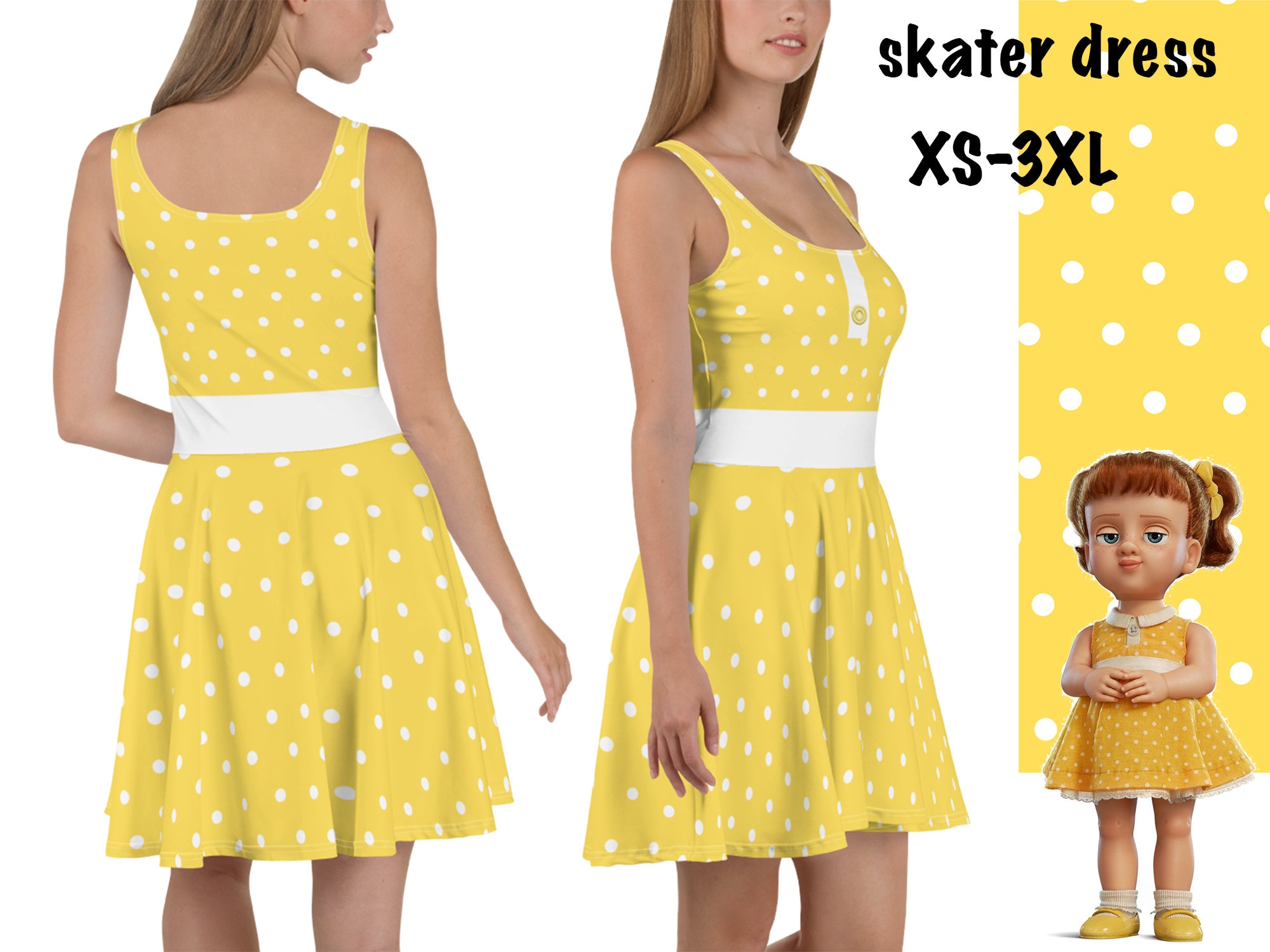 Costumes Toy Story 4 Gabby Dress Halloween Cosplay Costume Kids Little costumes-toy-story-4-gabby-dress-halloween-cosplay-costume-kids-little