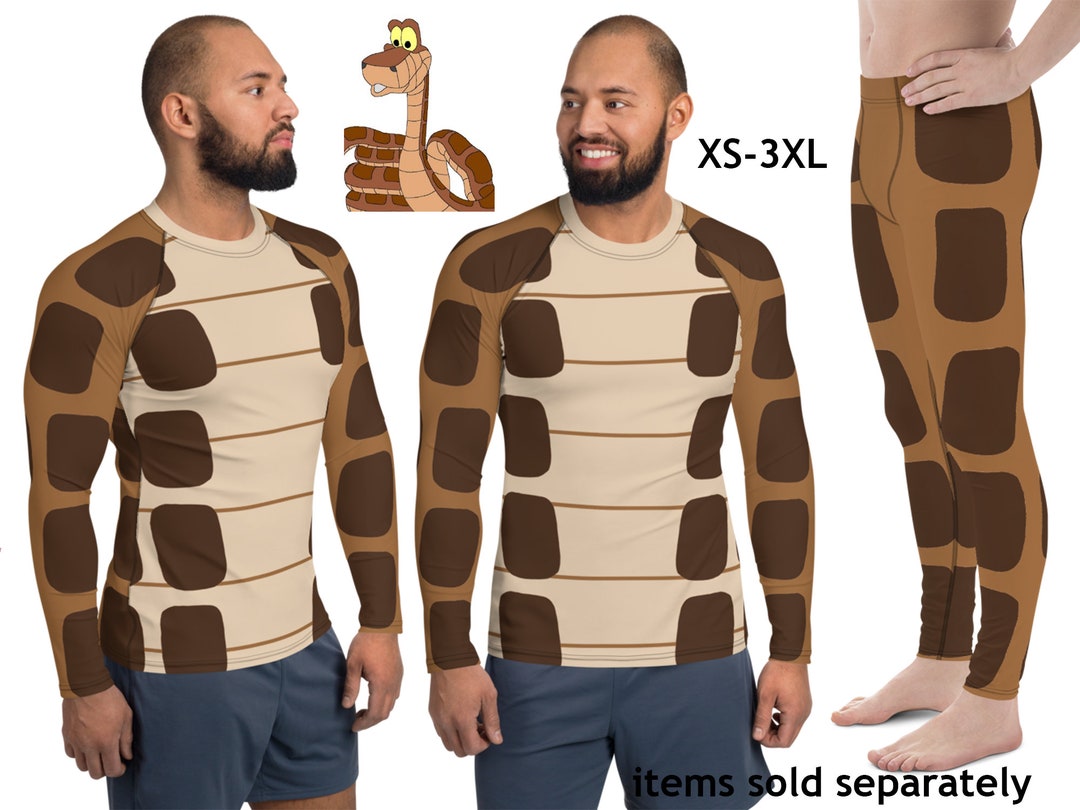 Cartoon Snake Athletic Costume Men Halloween Rash Guard Meggings ...