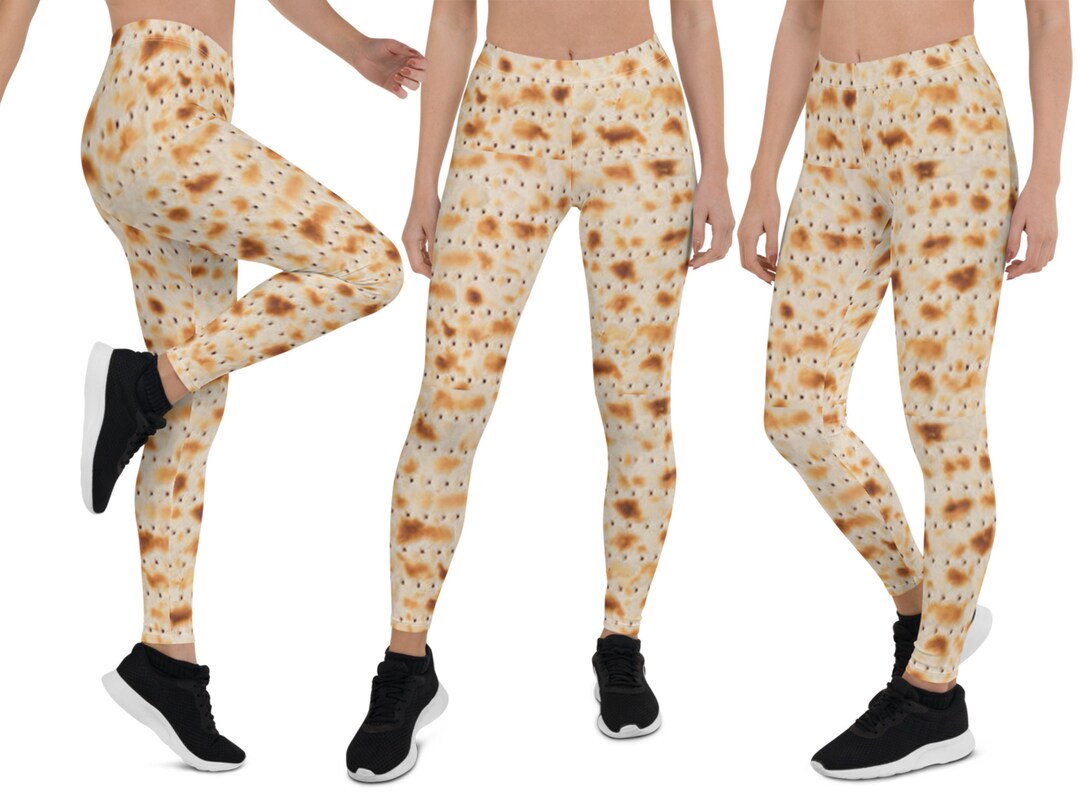 Matzo Leggings Women Passover Pesach Festival Flatbread Pants Jewish ...