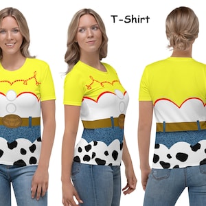 Jessie Toy Story T-shirt Woman Cowgirl Costume Halloween Cosplay Top ...