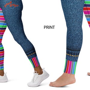 Chucky Striped Yoga Leggings Women Workout Pants Halloween Costume ...