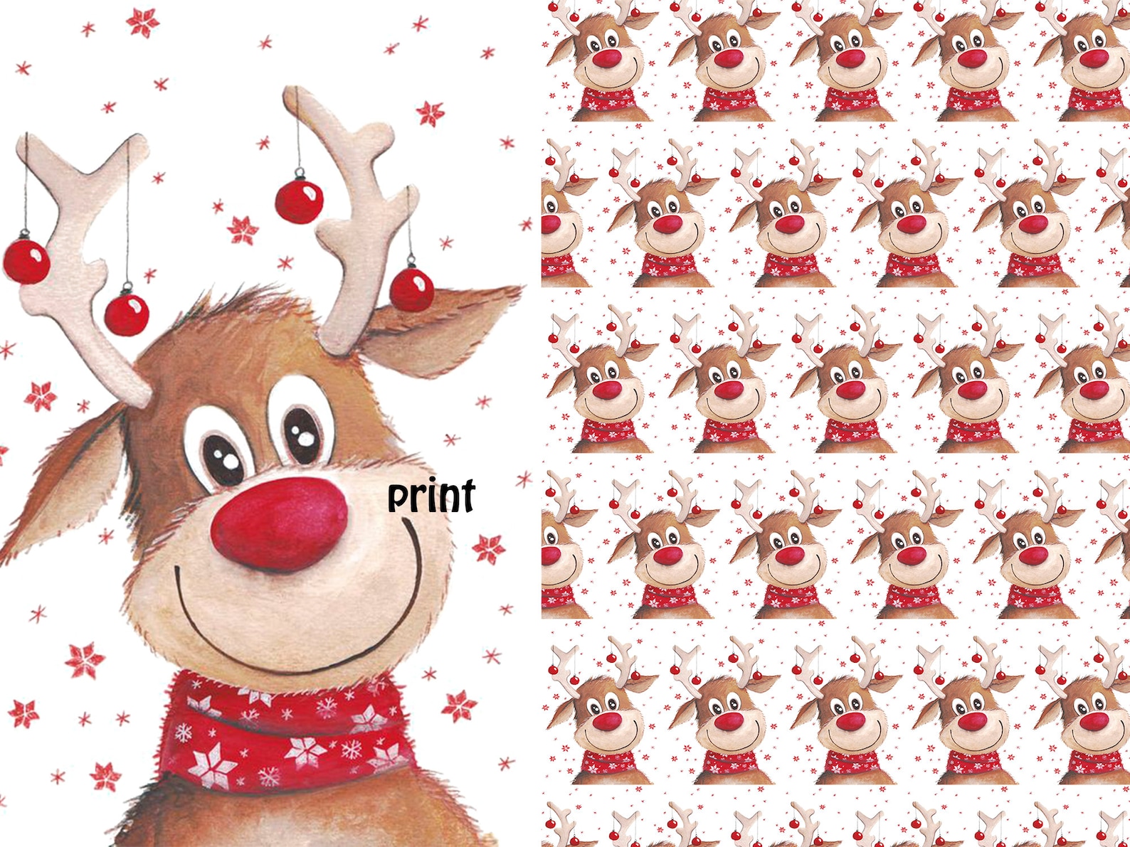 Rudolph Reindeer Christmas Leggings Women Gift Athletic Yoga Cosplay ...