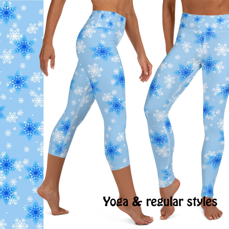 Snowflake Leggings - Etsy