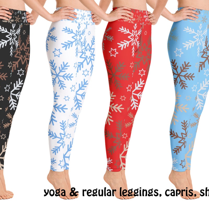 Snowflake Leggings - Etsy