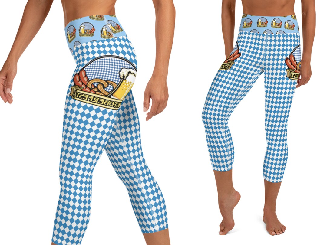 Oktoberfest Bavarian Leggings Women Pants Beer Festival Fitness Running ...