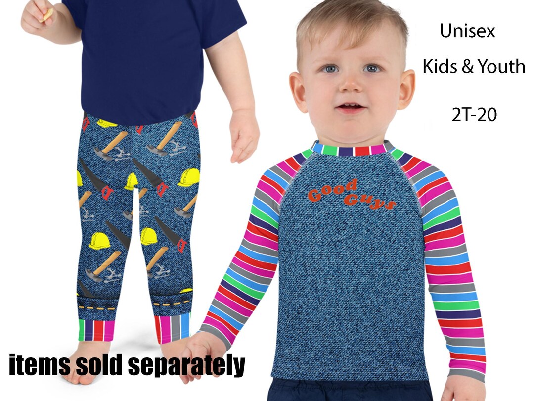 Chucky Kids Halloween Costume Children Killer Shirt Good Guys Doll ...