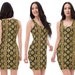 Snake Print Dress Woman Animal Pattern Fitted Reptile Scales Halloween ...