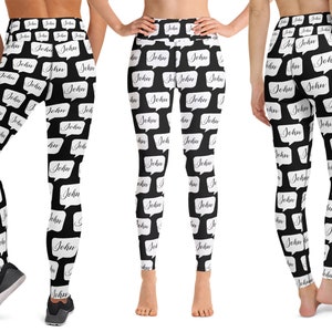 Custom Workout Leggings Women Yoga Pants Personalized Gift - Etsy