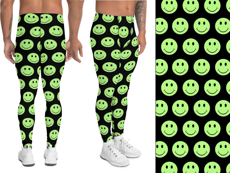 Smiley Faces Emoji Men's Athletic Costume Surfing Rash Guard Shirt ...