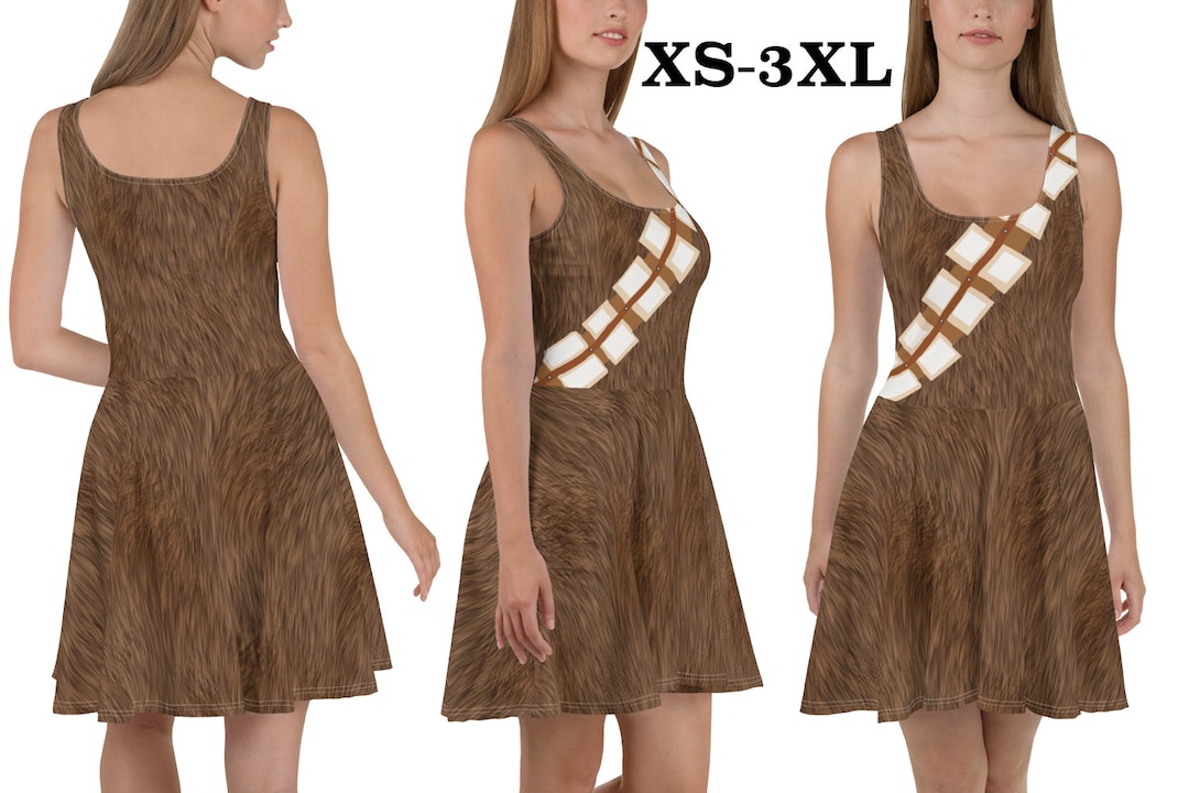 Chewie Skater Dress Women Athletic Cosplay Star Wars Chewbacca ...