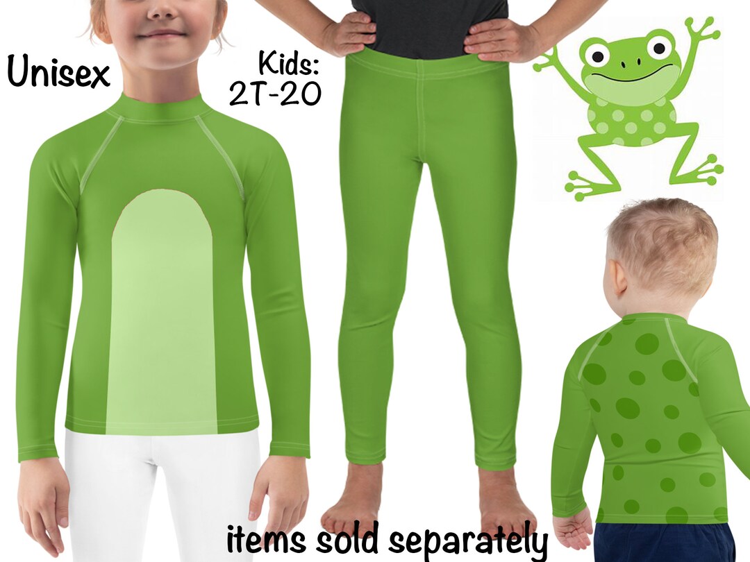 Green Frog Kids Costume Halloween Toad Prince Animal Cosplay Children ...
