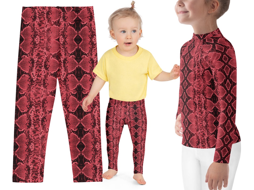 Red Snake Animal Print Kids Costume Halloween Reptile Scales Pattern ...