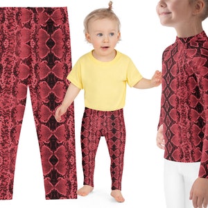 Red Snake Animal Print Kids Costume Halloween Reptile Scales Pattern ...