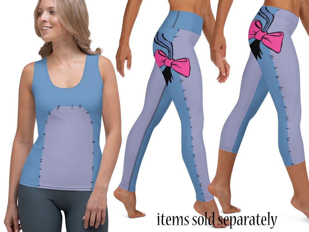 Eeyore Donkey Workout Leggings Woman Halloween Running Costume Athletic ...