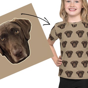 Custom Pet Photo Kids Leggings Top Toddler Pants Dog Personalized Cat ...