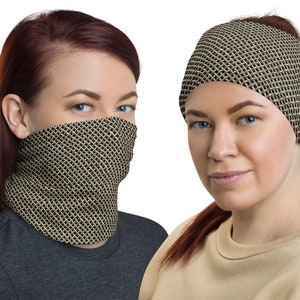 Chainmail Metal Mesh Wire Fabric Print Knight Face Mask Men Halloween ...