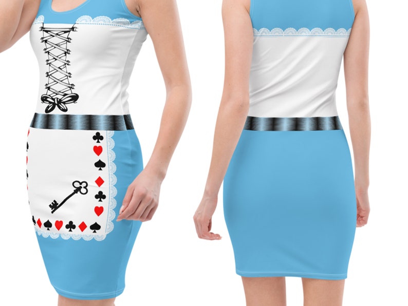 Alice Dress Woman Halloween Costume Cosplay Wonderland Apron - Etsy