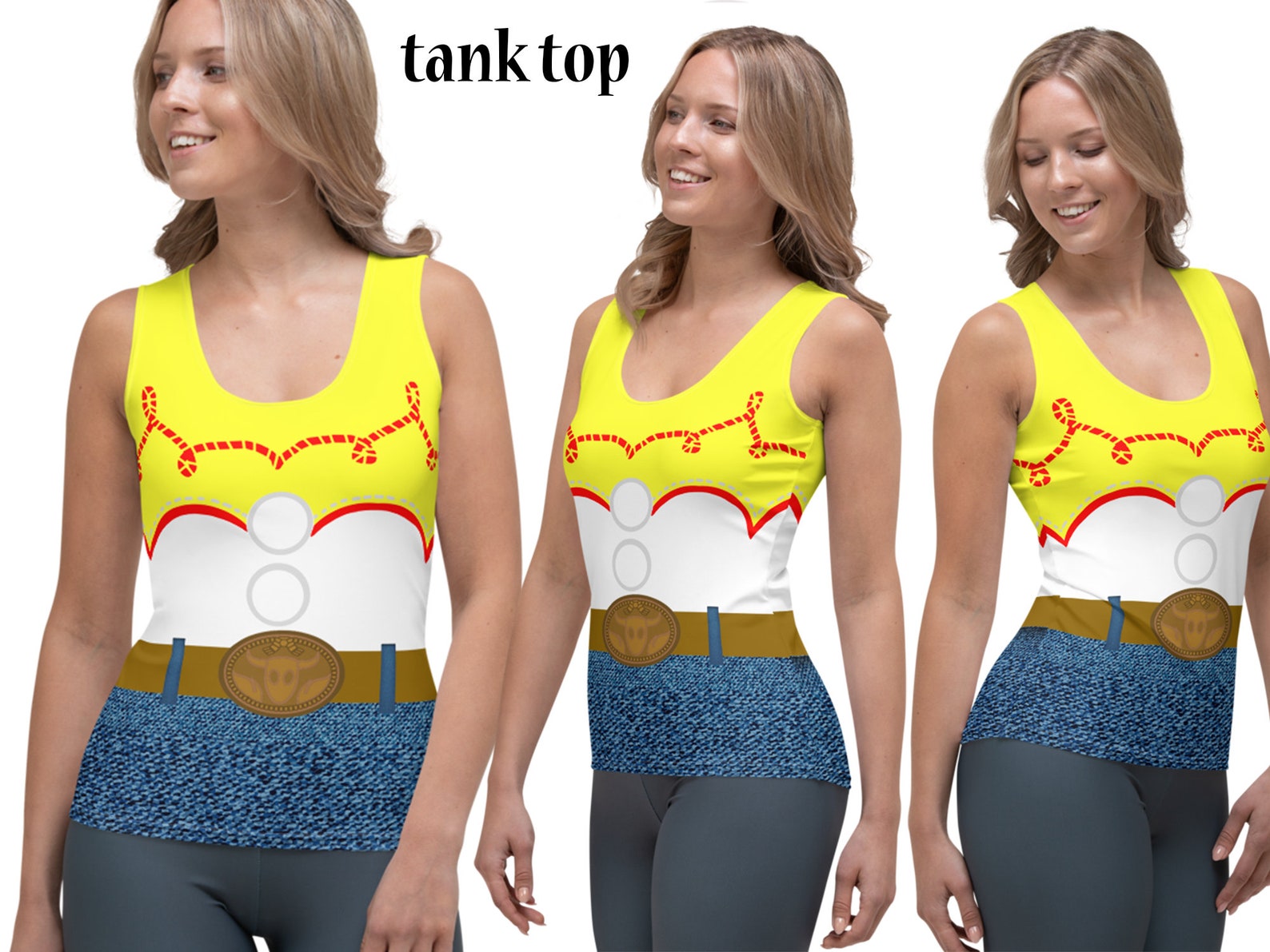 Jessie Toy Story T-shirt Woman Cowgirl Costume Halloween Cosplay Top ...