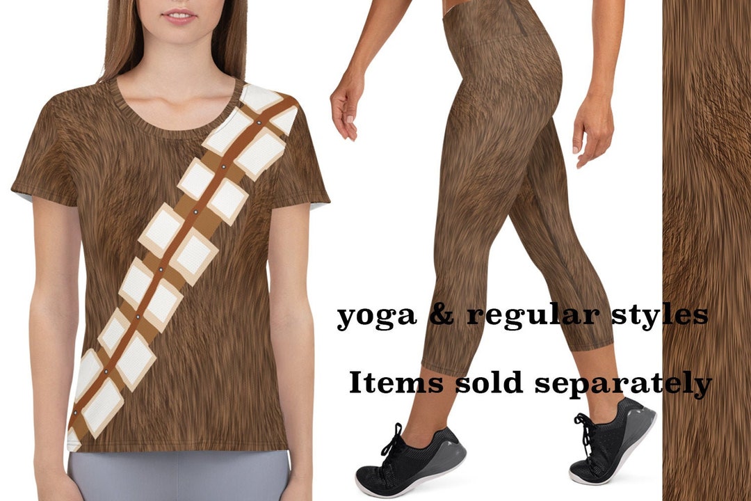 Chewie Star Wars Athletic Costume Shirt Woman Fur Chewbacca Cosplay ...