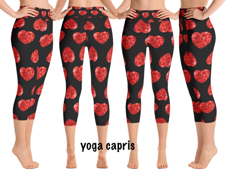 Red Ruby Heart Sports Bra Woman Workout Leggings - Etsy