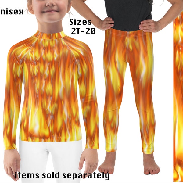 Girls Fire Flame Shirt - Etsy