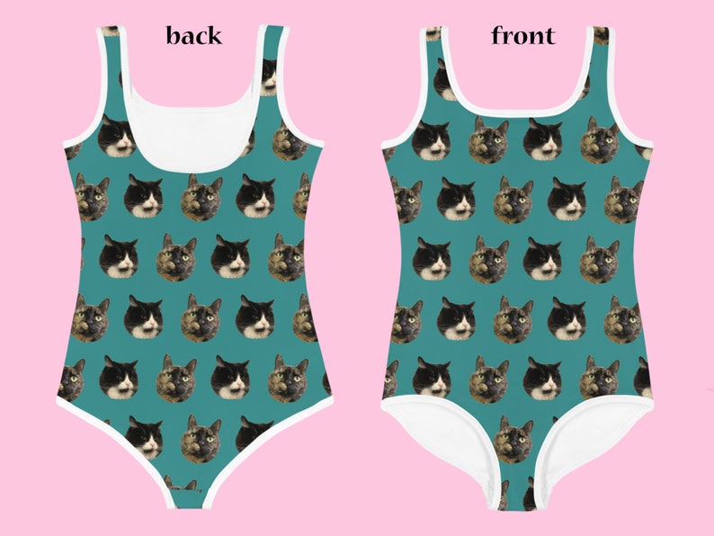 Personalized Kids Swimsuit Birthday Gift Custom Photo Pets Swimming ...