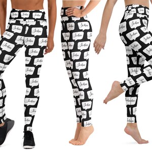 Custom Workout Leggings Women Yoga Pants Personalized Gift - Etsy