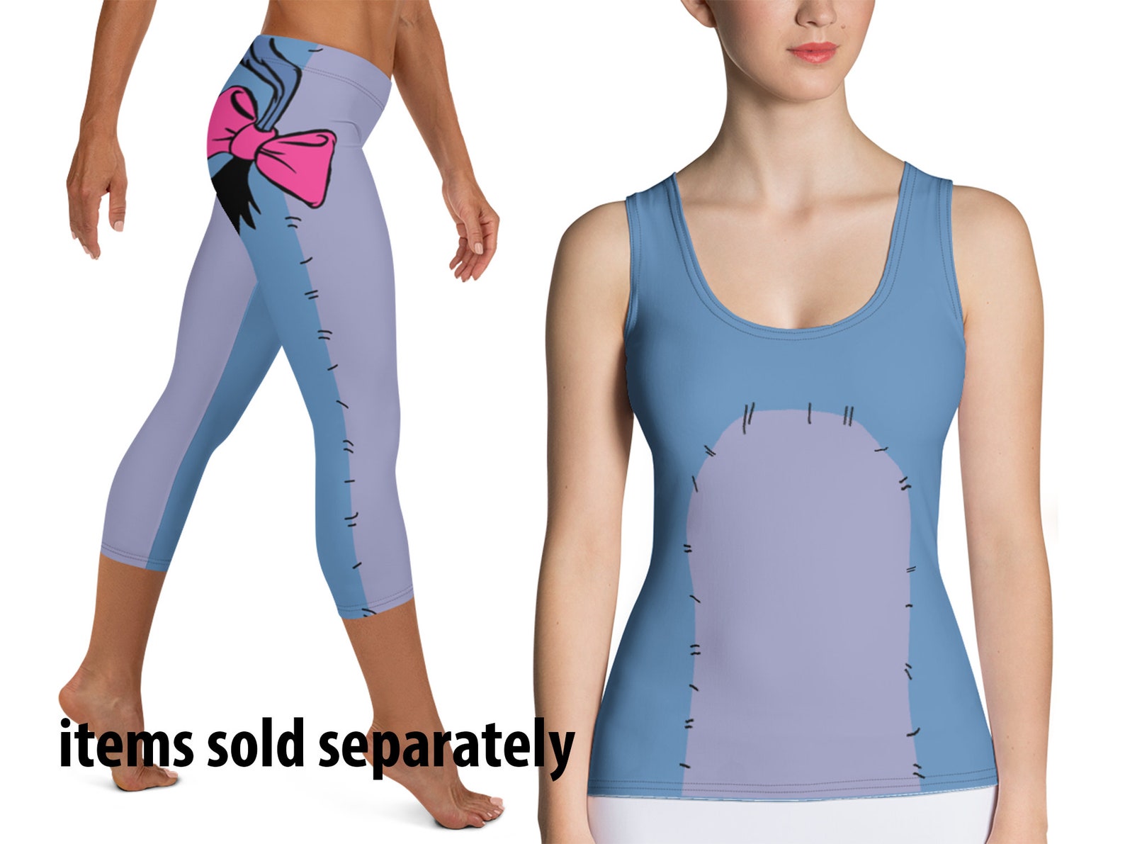 Eeyore Donkey Workout Leggings Woman Halloween Running Costume Athletic ...