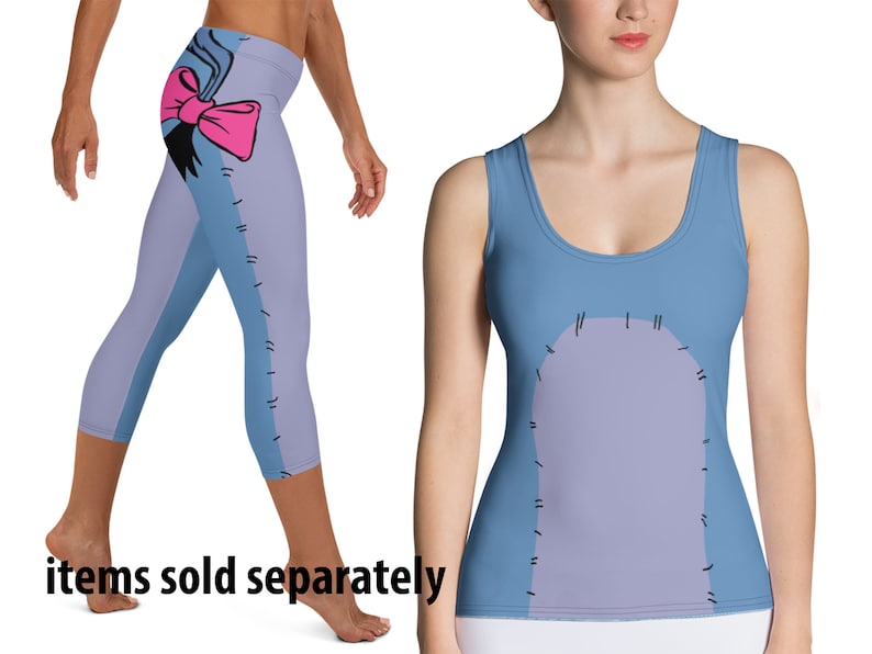 Eeyore Donkey Workout Leggings Woman Halloween Running Costume - Etsy