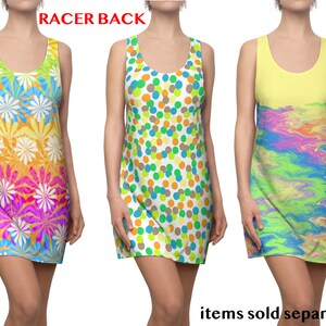 Racerback Summer Dress Women Hippie Tie Dye Floral Breathable Light ...