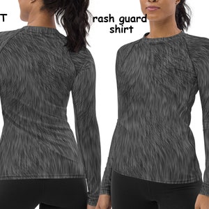 Print Gray Wolf Cat Fur Spandex Costume Leggings Women Werewolf Workout ...