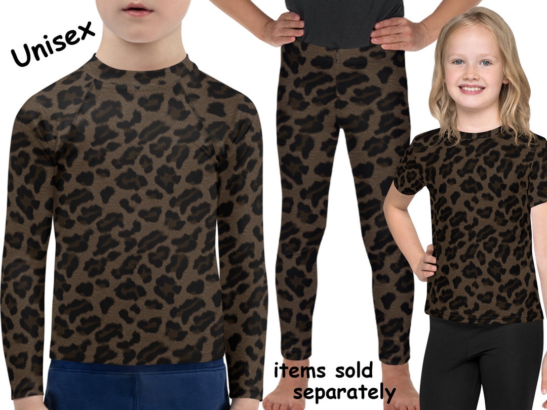 Black Jaguar Panther Kids Costume Halloween Leopard Animal Print ...