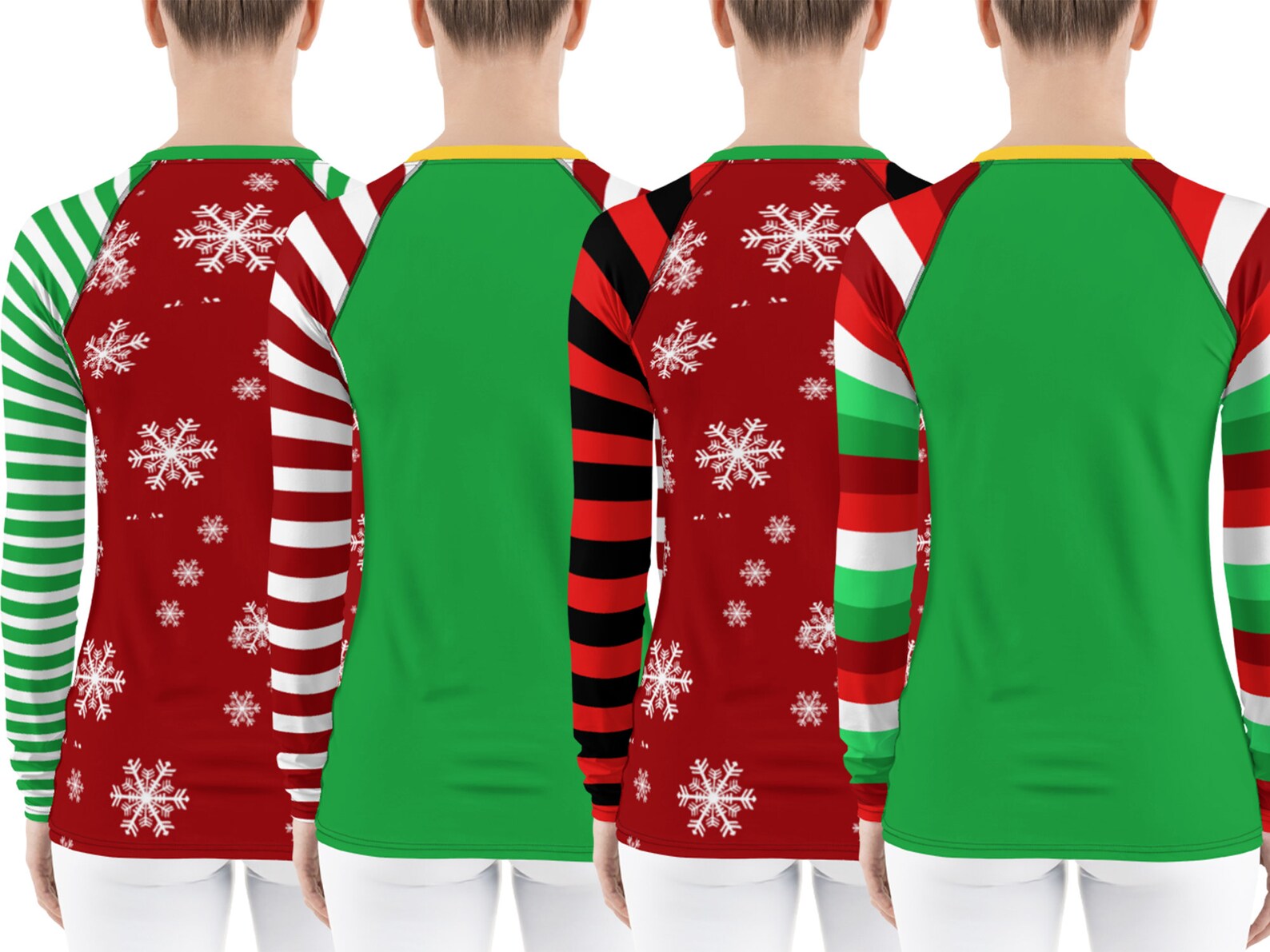 Elf Shirt Athletic Women Christmas Costume Rash Guard Yoga | Etsy