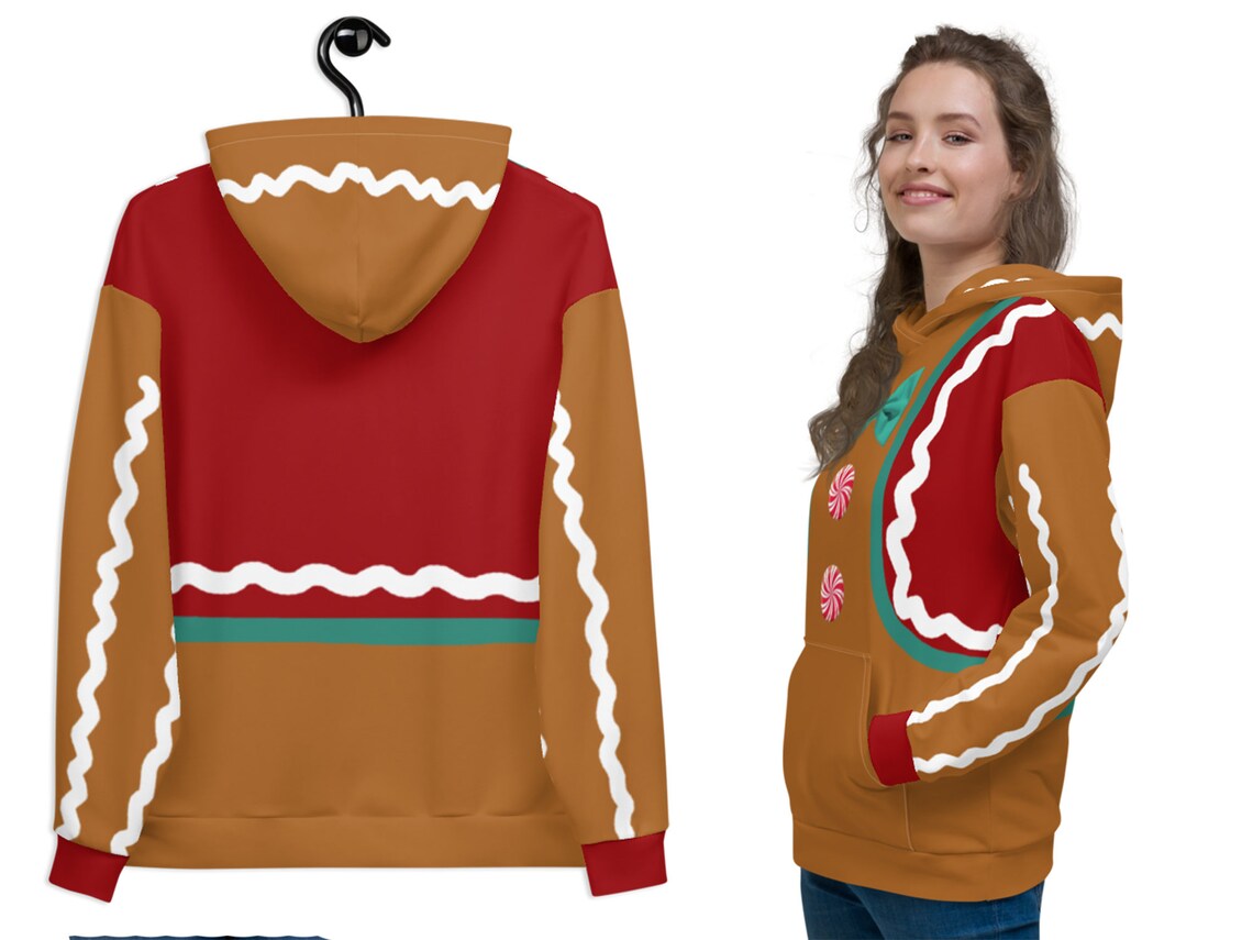 Christmas Hoodie Gingerbread Man Ugly Cookie Unisex Gingerman | Etsy