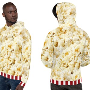 Popcorn Hoodie Unisex Cosplay Box Treat Halloween Costume Pullover ...