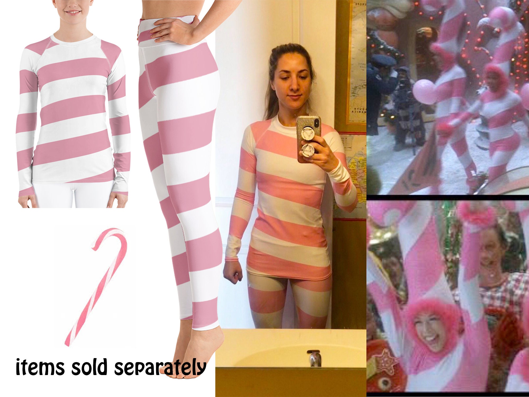 Pink Candy Cane Costume - Etsy