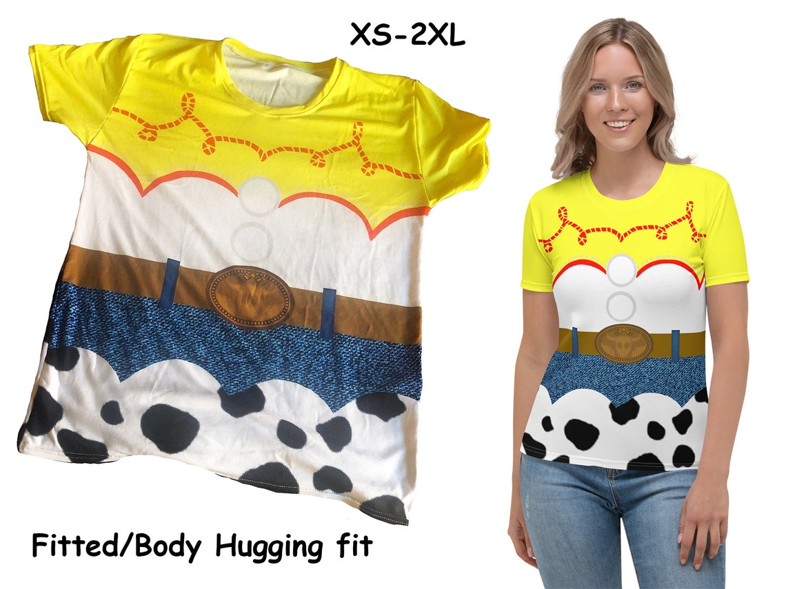 Jessie Toy Story T-shirt Woman Cowgirl Costume Halloween Cosplay Top ...