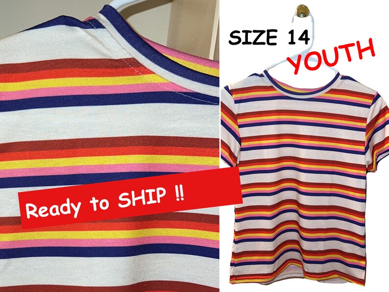 Max Stranger Things Striped T-shirt Girl Top Halloween Costume - Etsy ...