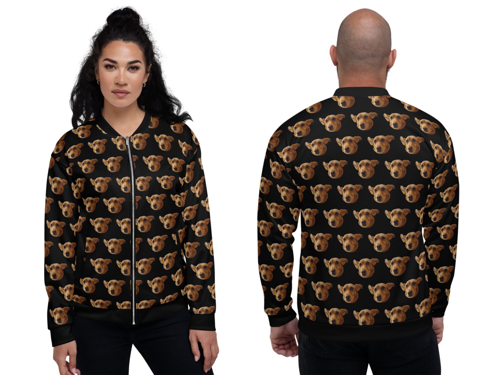 Custom Photo Bomber Jacket Unisex Gift Personalized Fleece Top - Etsy