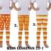 Halloween Candy Corn Striped Leggings Kids Pants Polka Dot Cosplay ...