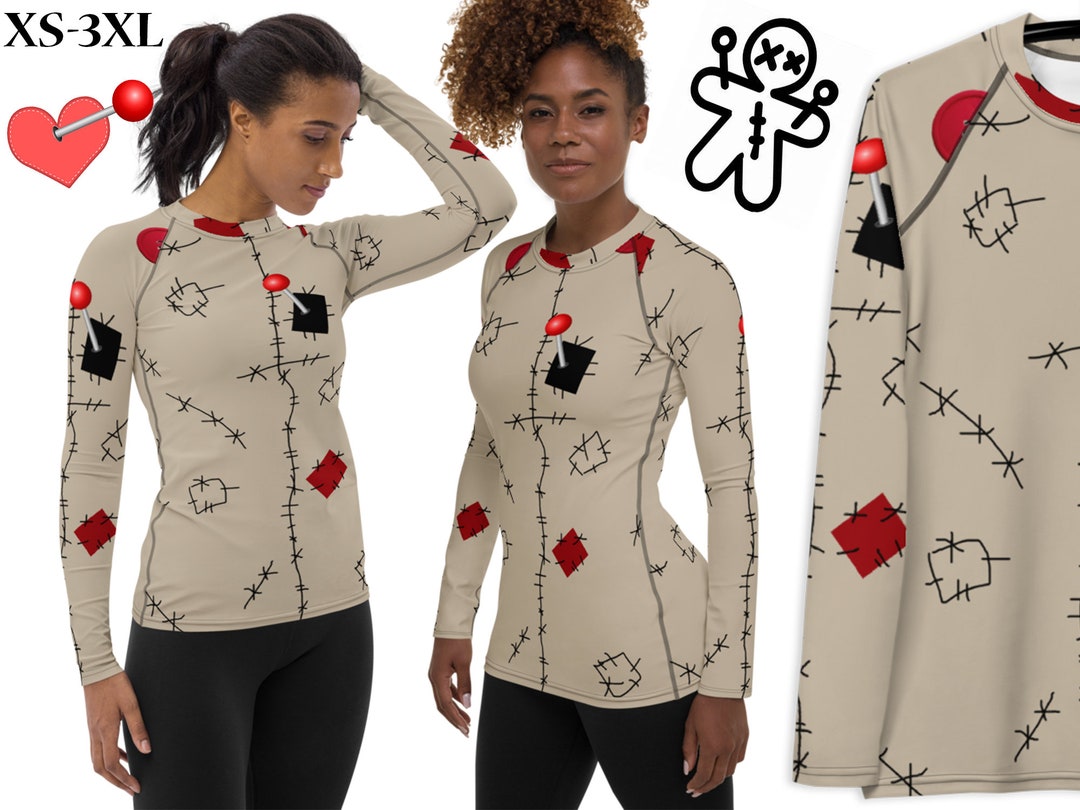 Voodoo Doll Witchcraft Shirt Woman Halloween Rash Guard Witch Wizard ...