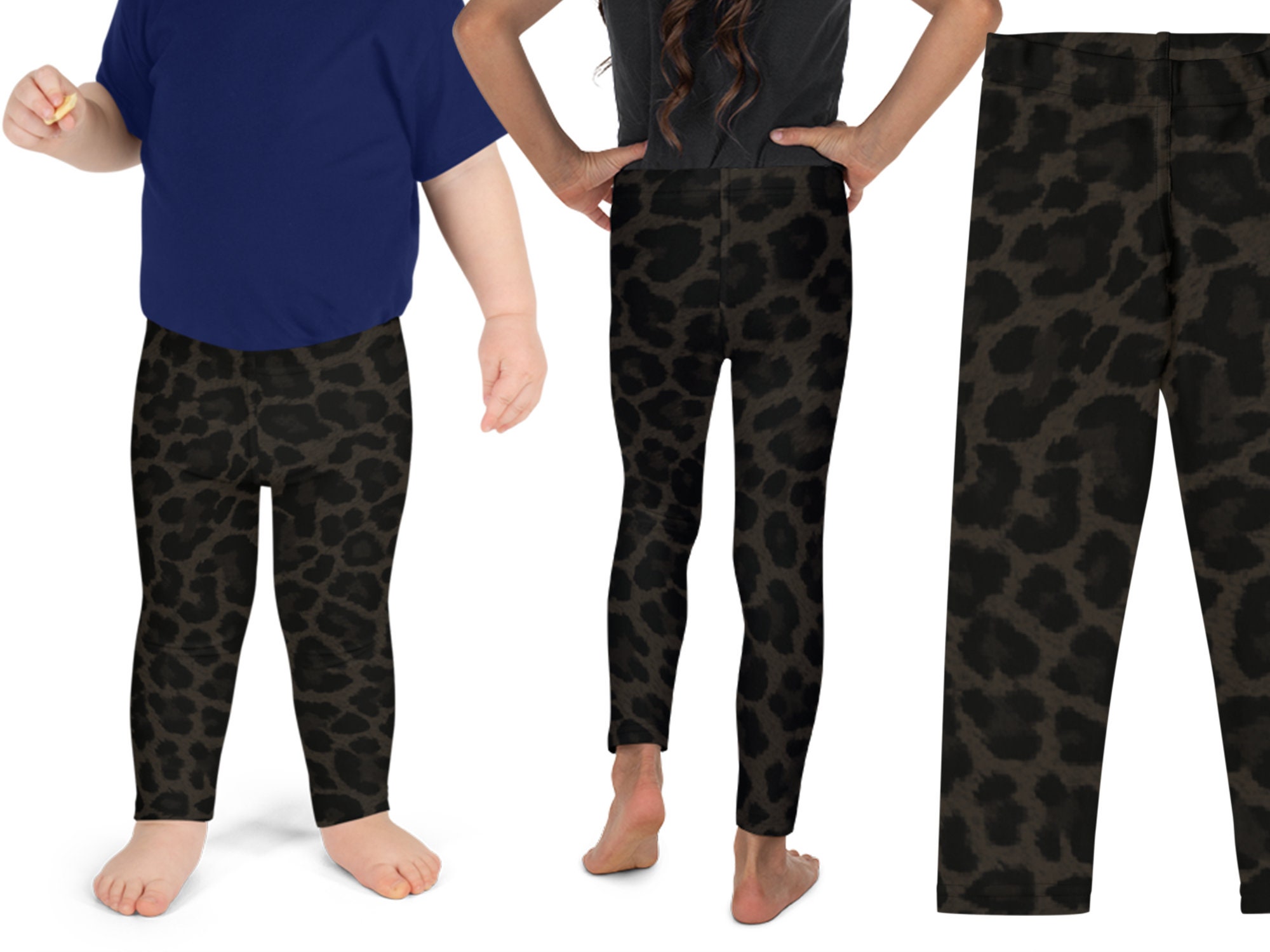 Black Jaguar Leopard Print Kids Costume Panther Halloween Cheetah ...