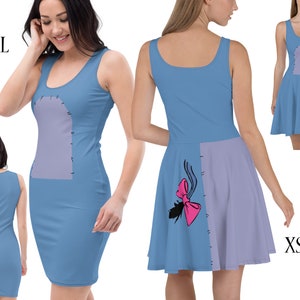 Eeyore Donkey Skater Dress Women Halloween Costume Running Costume ...