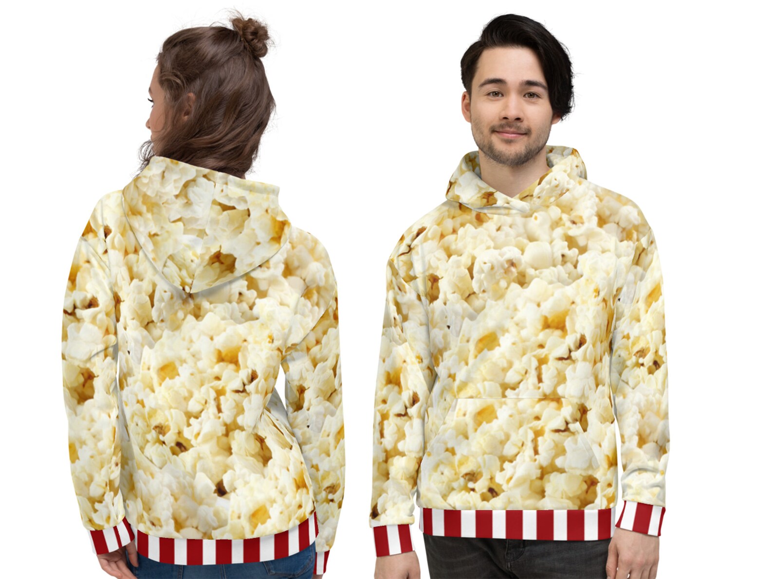 Popcorn Hoodie Unisex Cosplay Box Treat Halloween Costume - Etsy