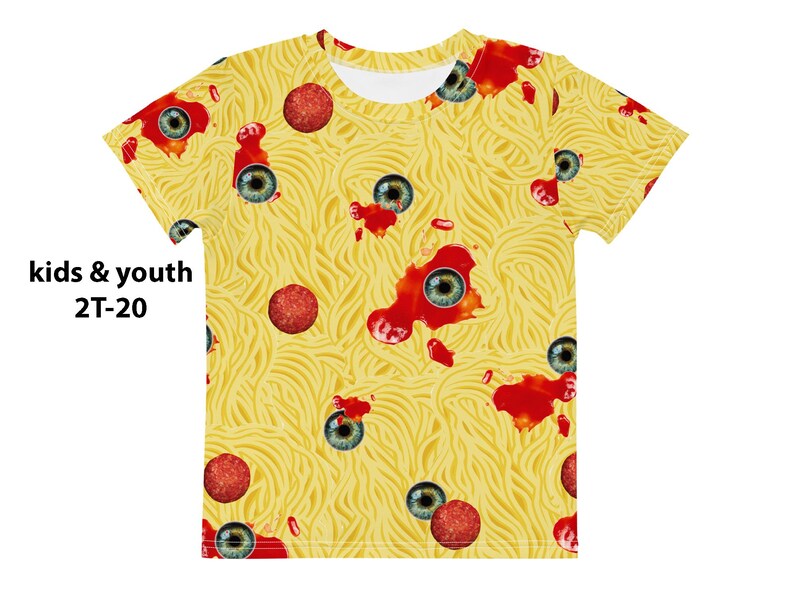 Spooky Spaghetti Kids Costume Halloween Children Food Cosplay Leggings ...